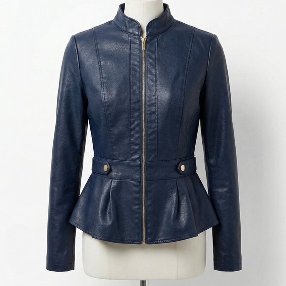 Jackets & Coats | Stylish Designer Luxury Leather Gold Black Fancy ...